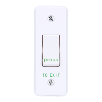 RTE-001S | Plastic exit button, square, surface mount | CDVI